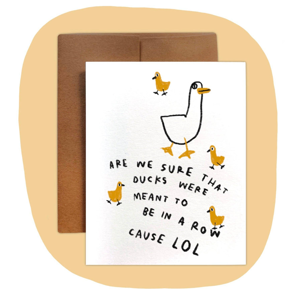 DUCKS IN A ROW Card – Dear Ollie