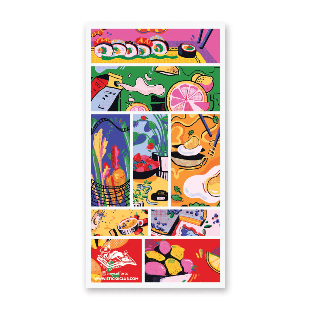 Neon Foods Sticker Sheet – Dear Ollie