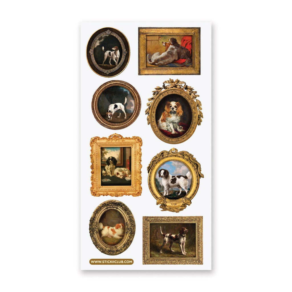 Fancy Pup Paintings Sticker Sheet – Dear Ollie