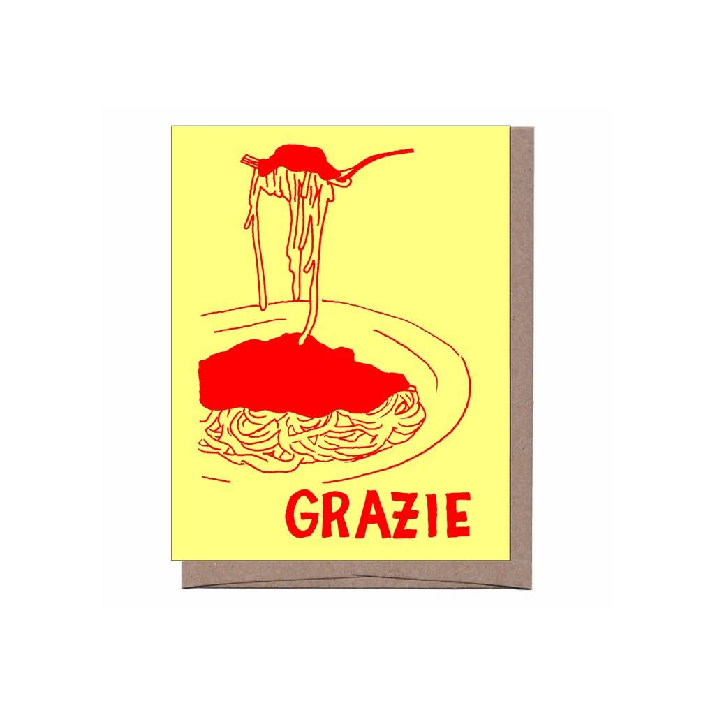 Grazie Thank You Greeting Card – Dear Ollie