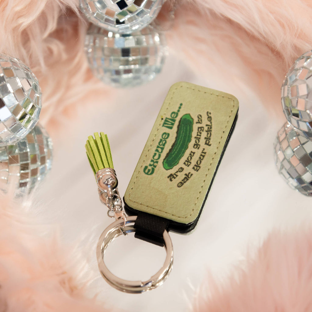 Pickle Faux Leather Keychain – Dear Ollie