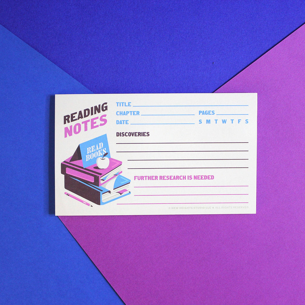 "Reading Notes" Sticky Notes For Annotations (5x3) – Dear Ollie
