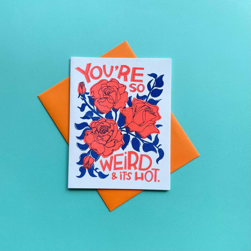 Weird Love Letterpress Greeting Card – Dear Ollie