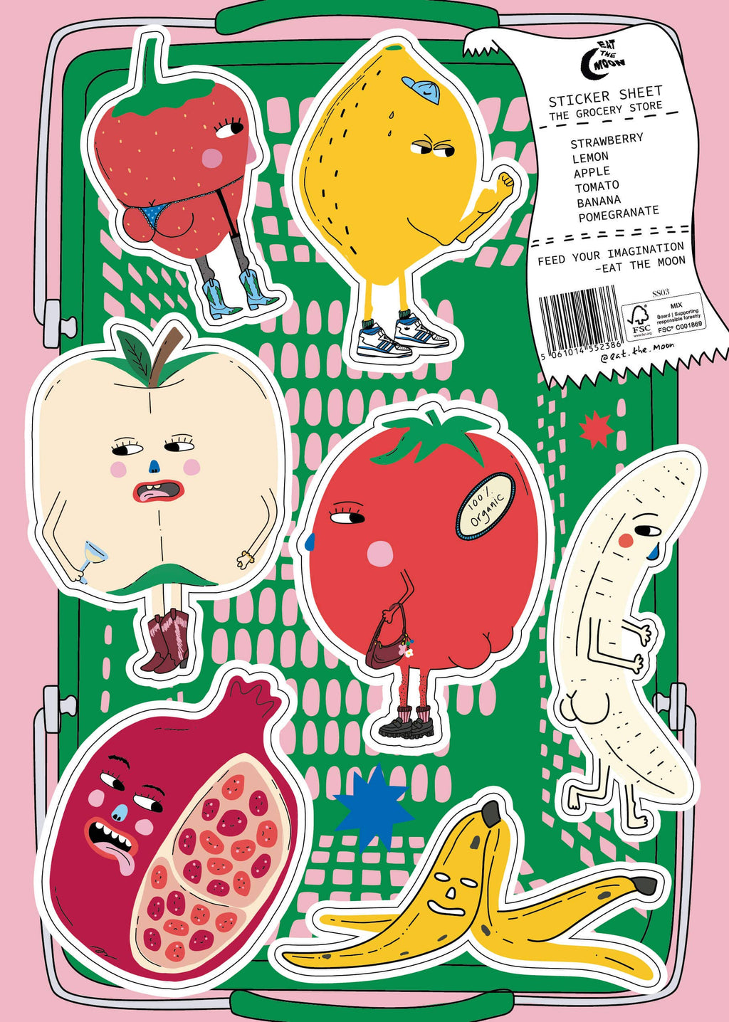 A5 sticker sheet - THE GROCERY STORE – Dear Ollie