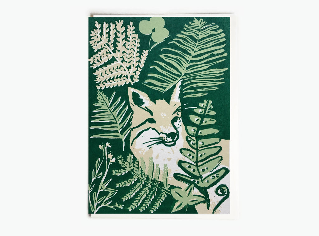 Fox Blank Silkscreen Card – Dear Ollie