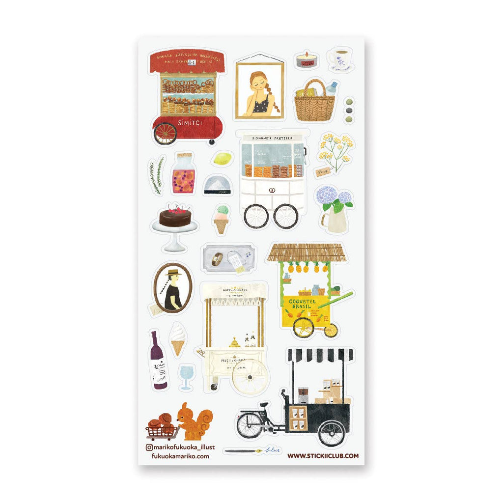 Street Vendor Delights Sticker Sheet – Dear Ollie