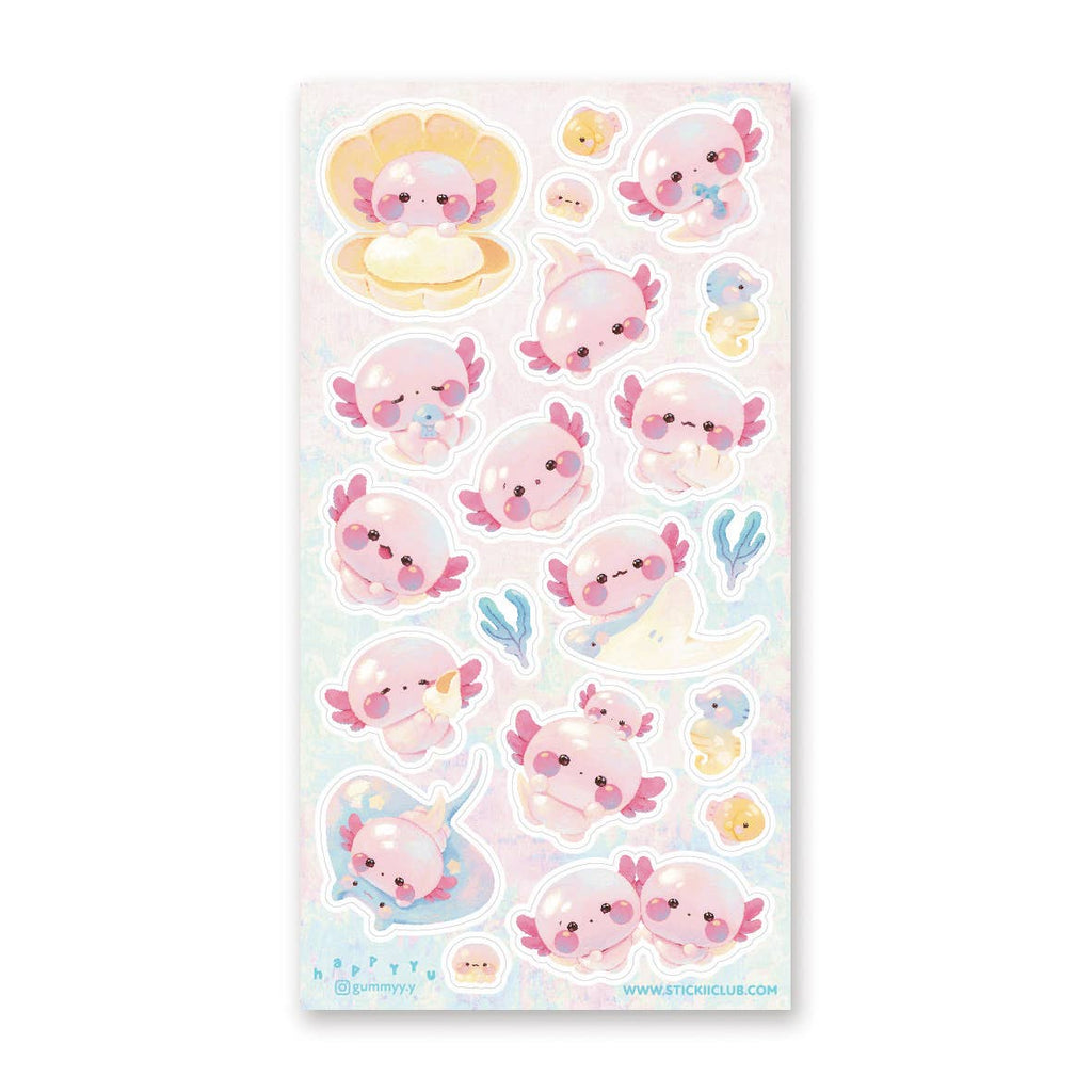 Adorable Axolotls Sticker Sheet – Dear Ollie