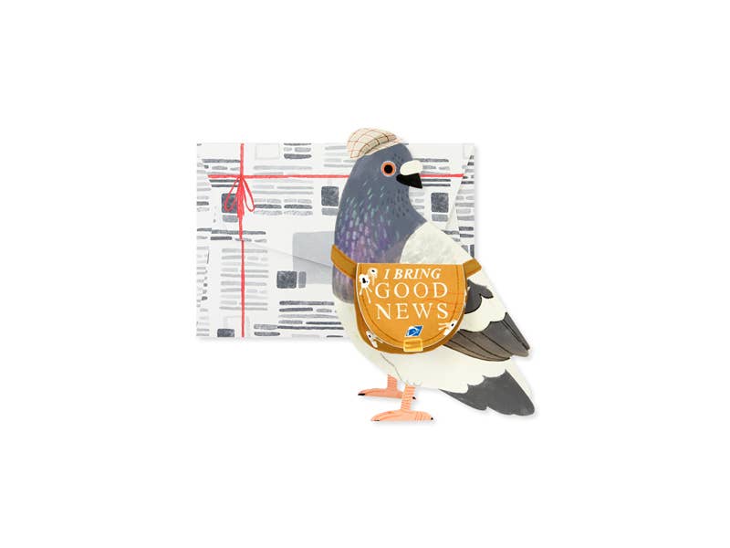 Messenger Pigeon Birthday/Congratulations Pop-Up Card – Dear Ollie
