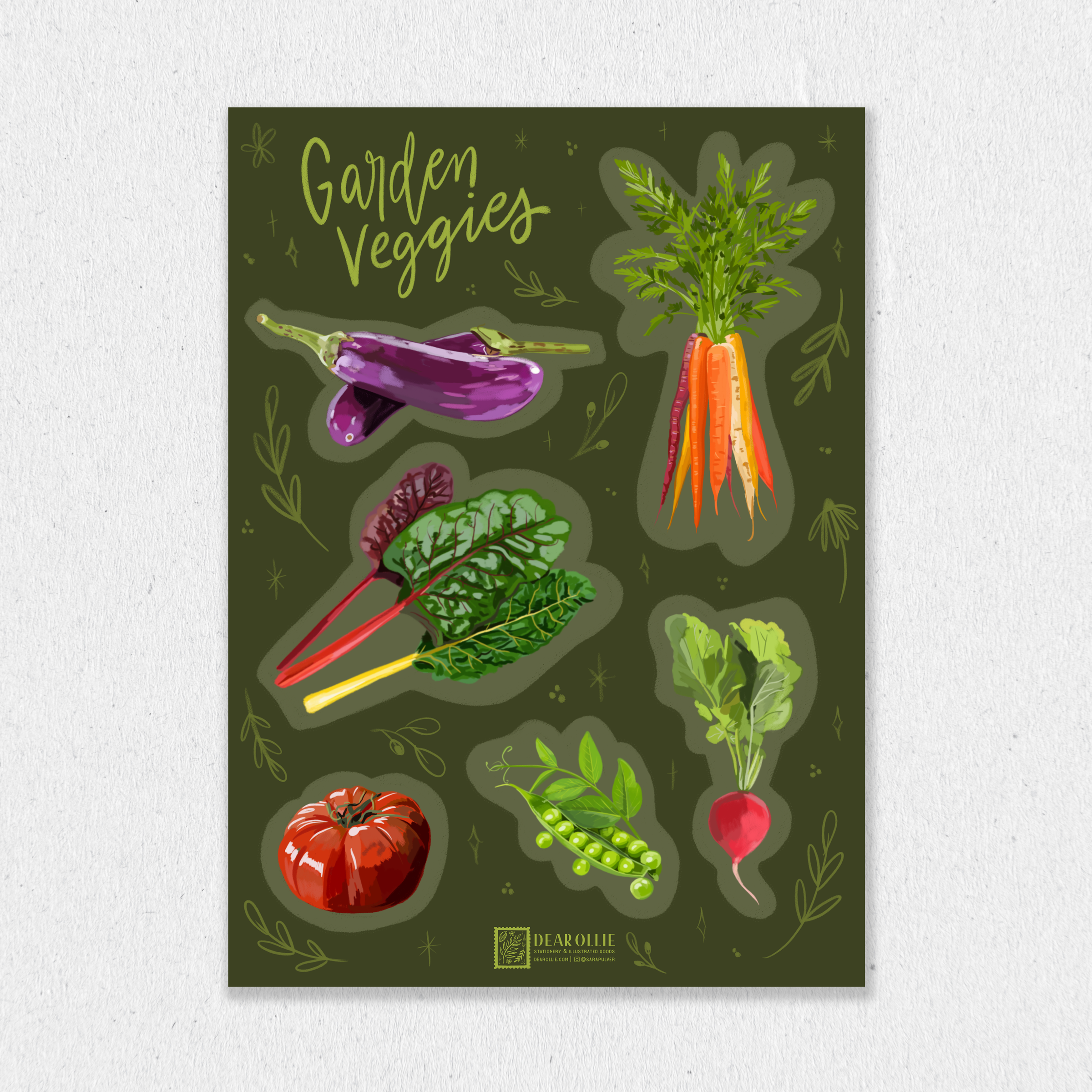 Veggie Sticker Sheet – Dear Ollie